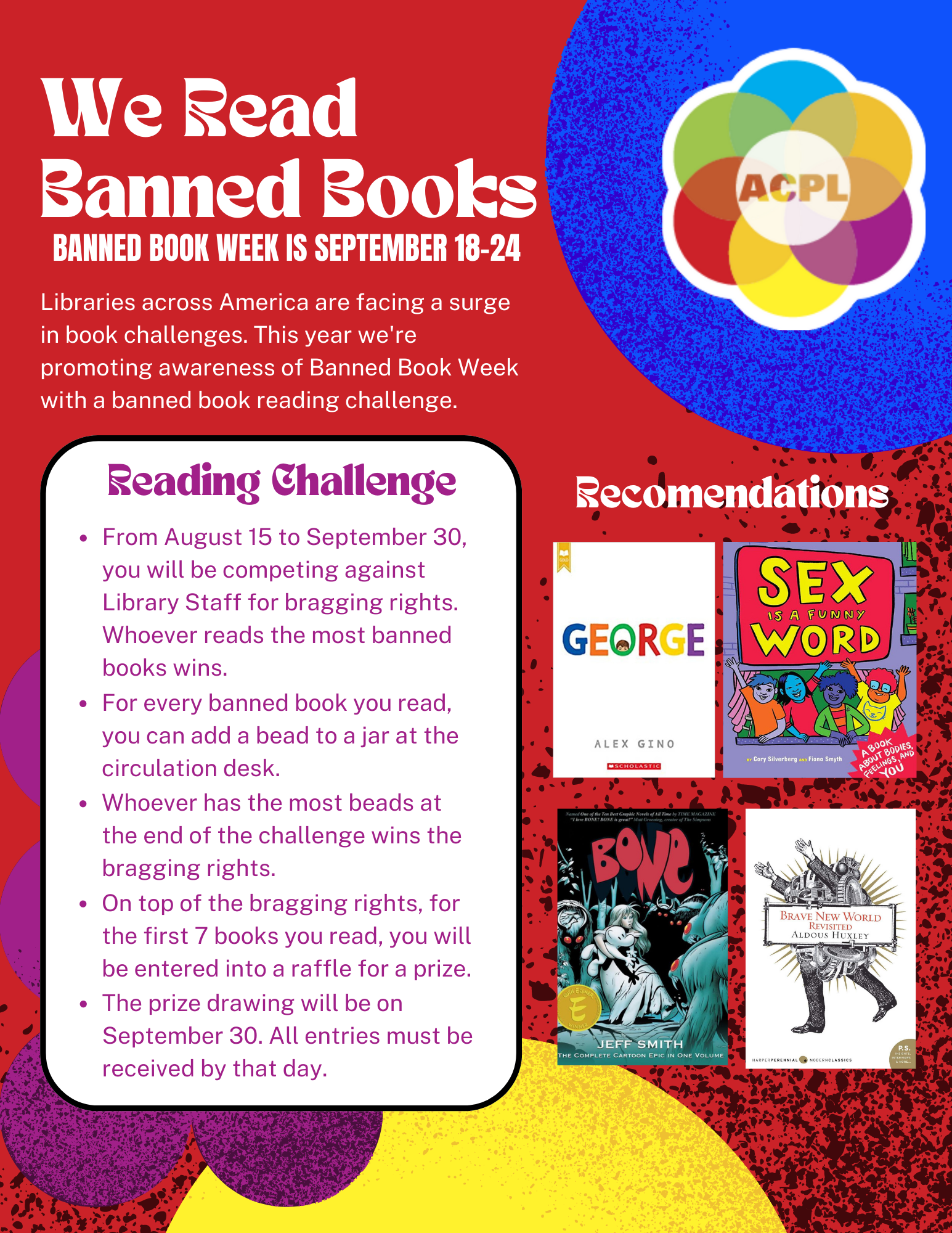 Banned Books Reading Challenge - 2022 - Albany County Public Library