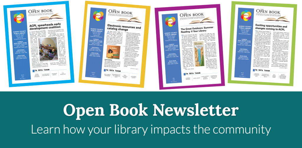 Library Newsletter: What's Happening @ Your Library - Albany County ...